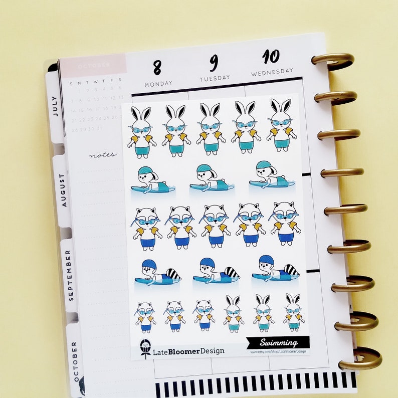 Swimming Lessons Stickers/swim Stickers/functional - Etsy