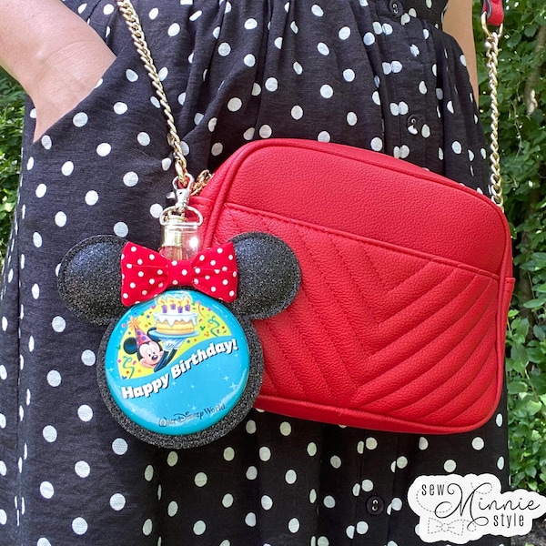 Mickey Button Charm - Etsy UK