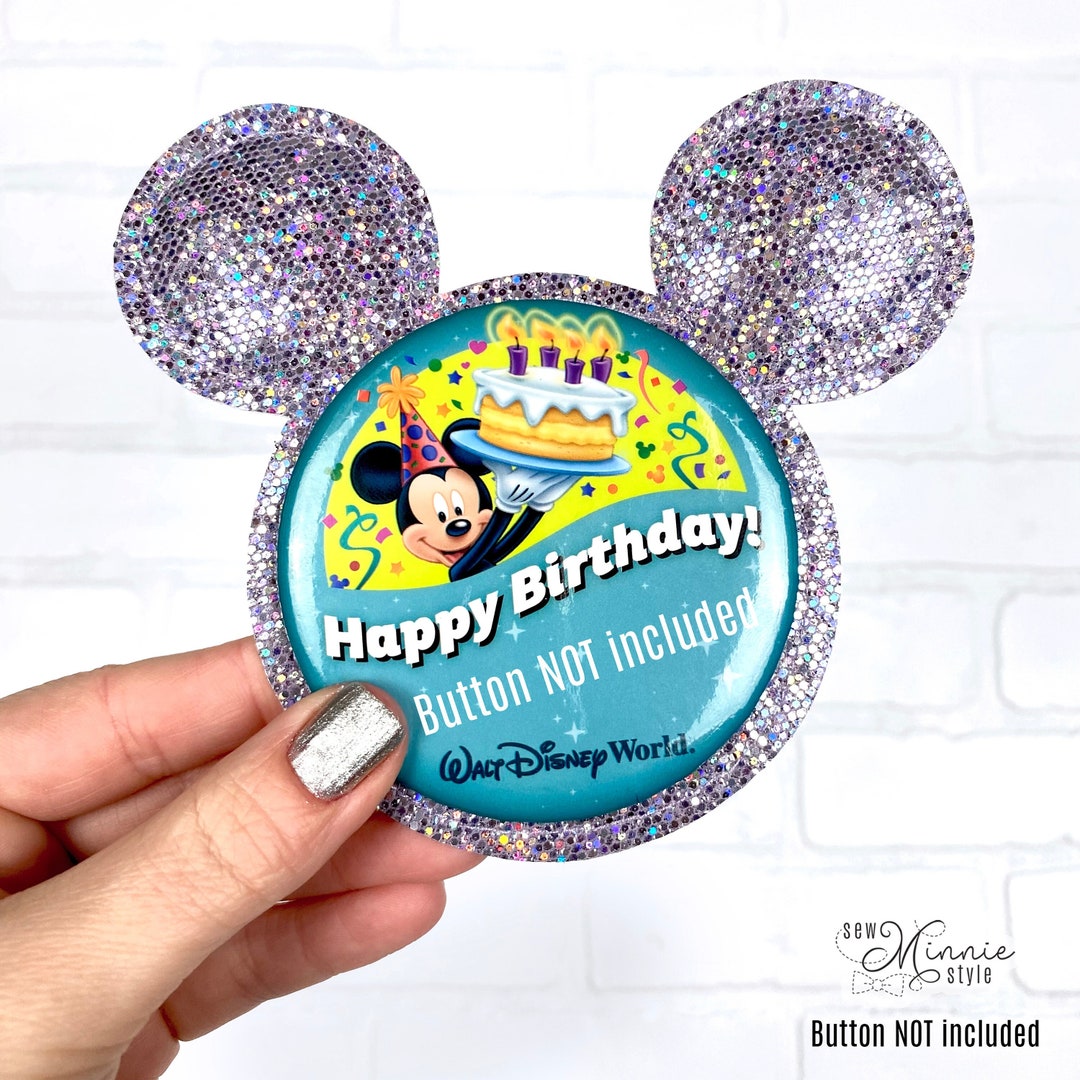 Button Accessory - Purple Holographic Glitter - Etsy