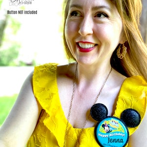 Button Accessory Black Glitter - Etsy