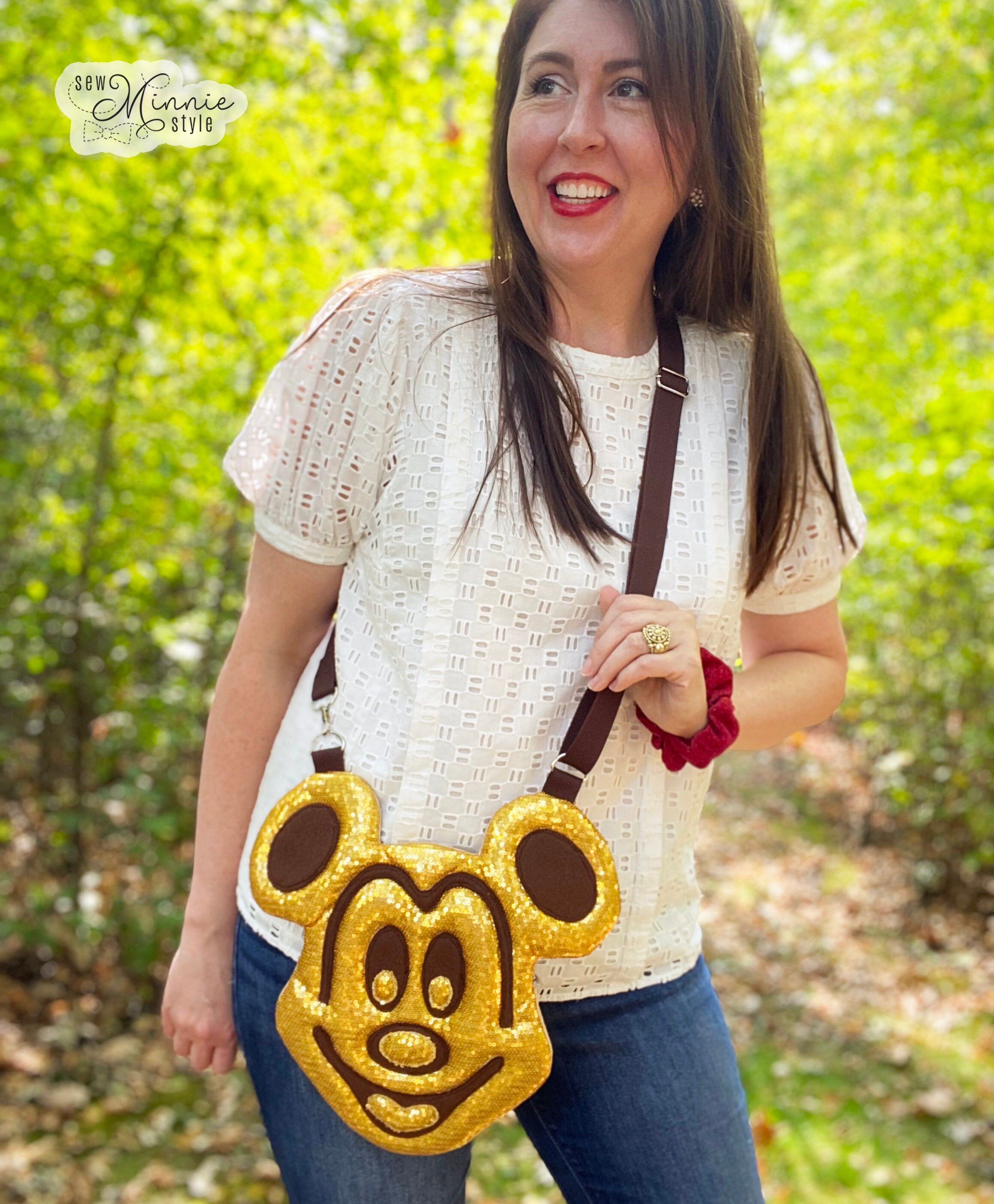 Mouse Waffle SEQUIN Crossbody Bag - Etsy