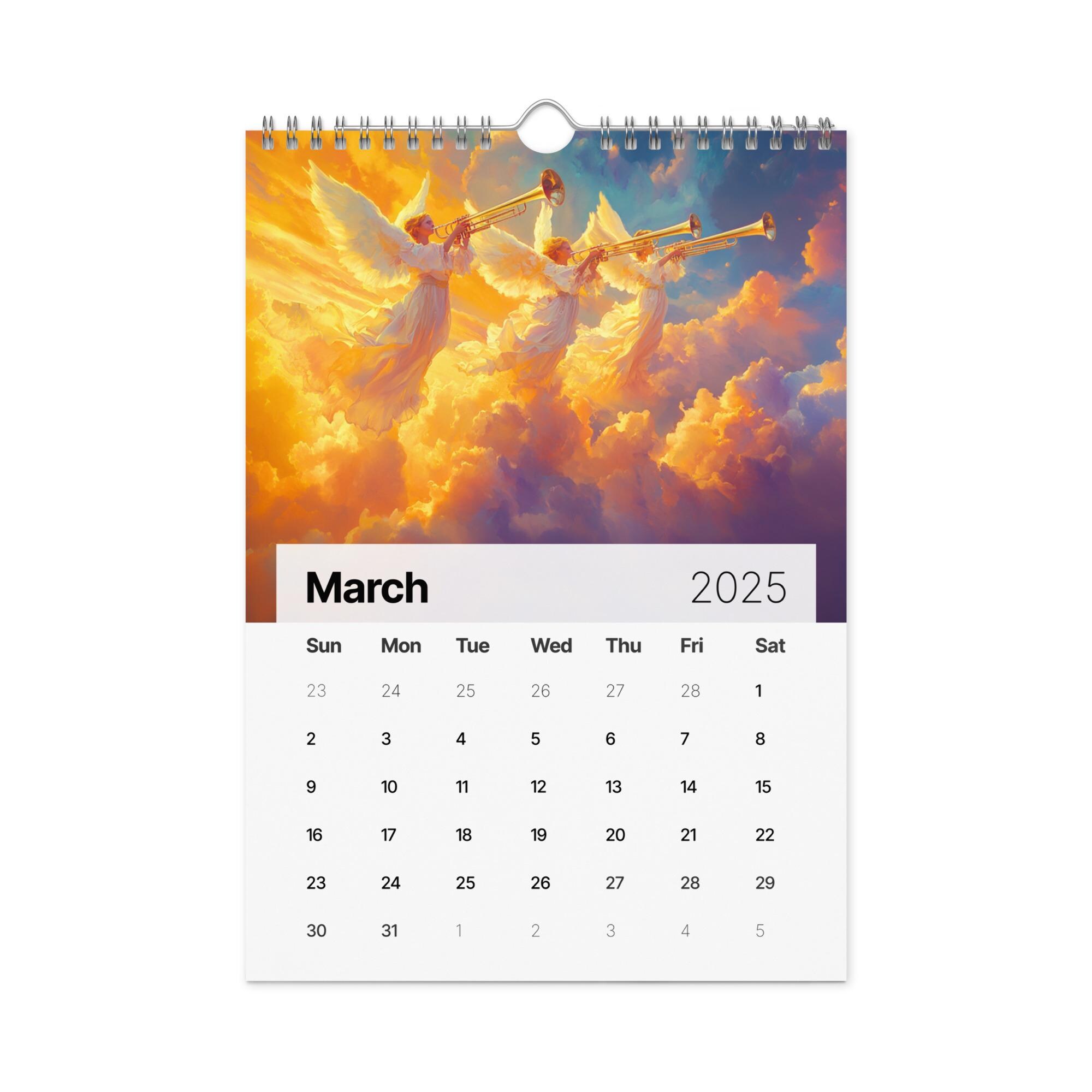 Angels of Our Relm 2025 - Wall Calendar (2025) - Etsy
