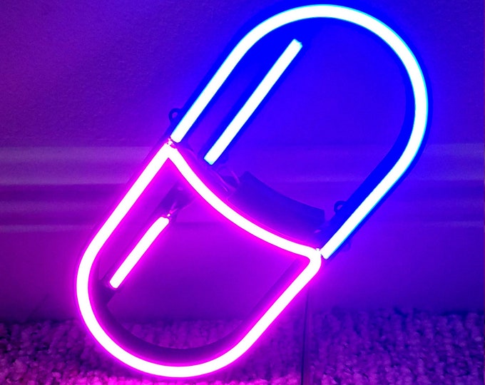 Pill Neon Sign - Etsy