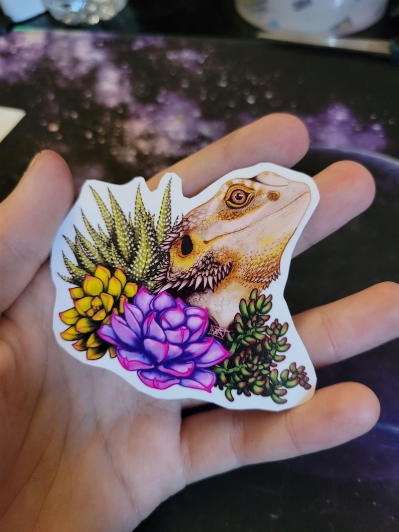 Bearded Dragon Sticker custom Name - Etsy