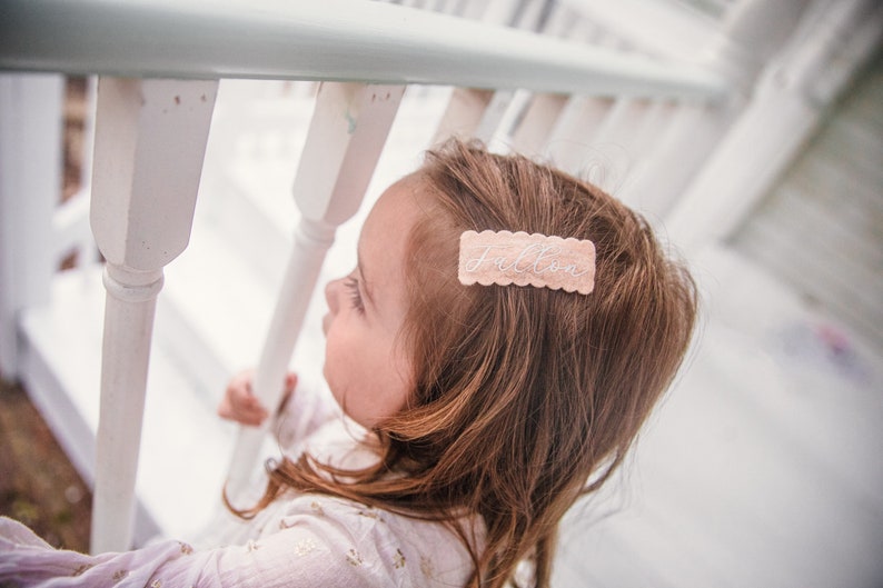 Personalized Snap Clips Name Clip Wool Snap Clip Name Snap - Etsy