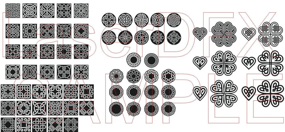 Celtic Knot Cut Patterns - Laserdfx CNC Plasma/metal Cut/engrave/cricut ...