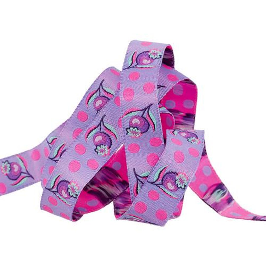 Renaissance Ribbon - Tula Pink - Impending Bloom 5/8" Wide - Etsy