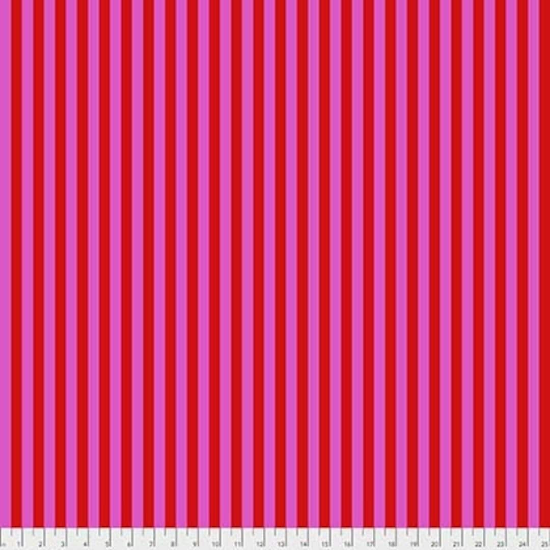 Tula Pink Fabric Tent Stripe - Peony - Etsy