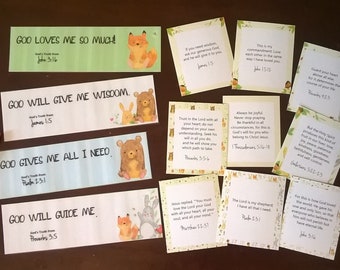 BOOKMARKS Printable CHRISTian Scripture 7 BOOKMARKS