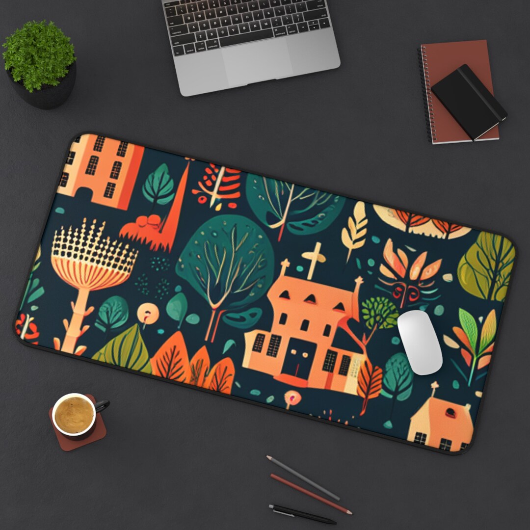 Desk Mat Cottagecore Dark Moody Desk Mat Dark Green Desk Mat Desk Mat ...
