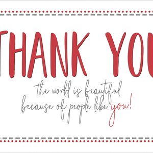 Instant Digital Download Thank You Card Design - Etsy