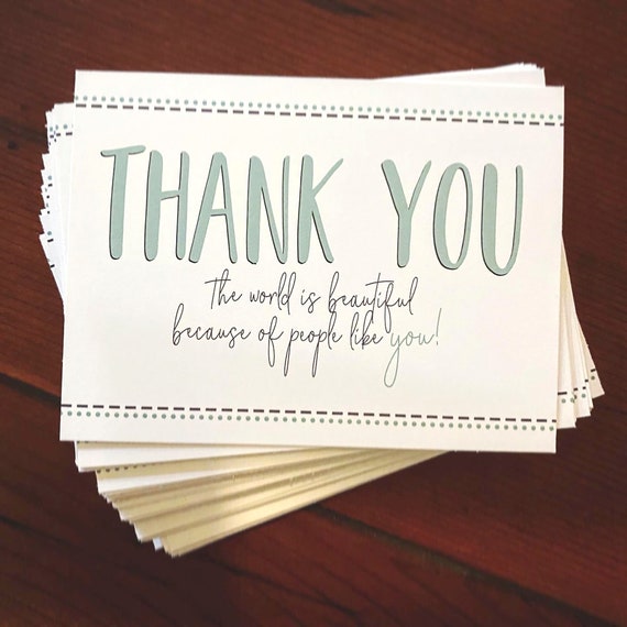Instant Digital Download Thank You Card Design - Etsy