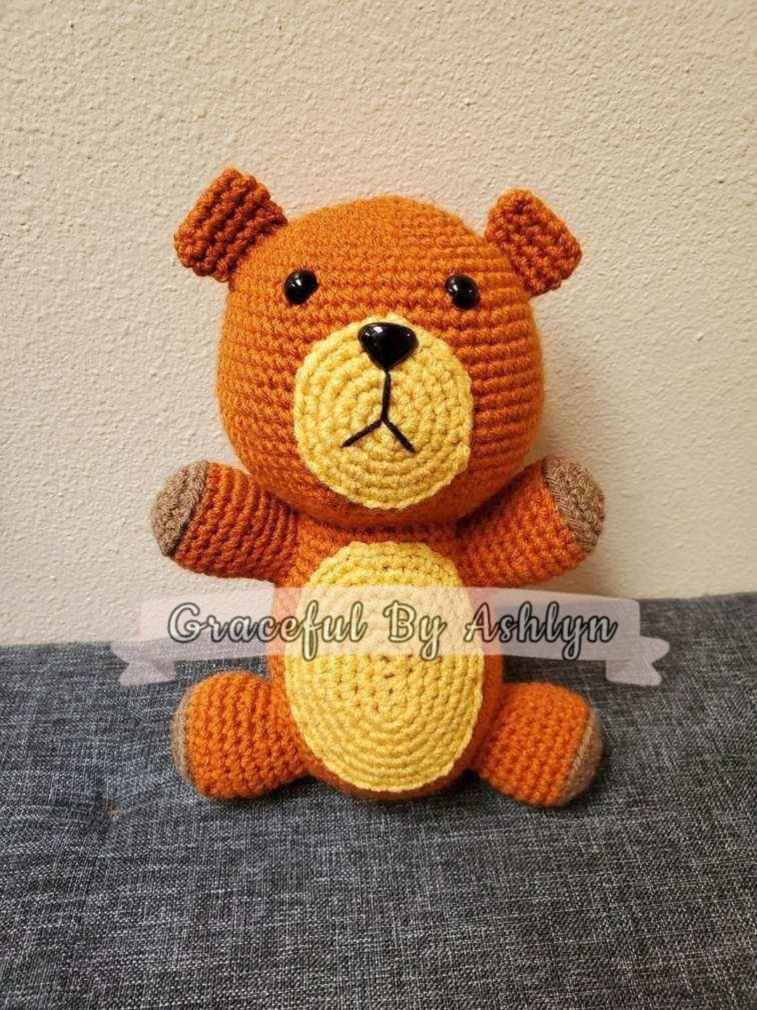 Made to Order Rupert the Teddy Bear Crochet Plush Family Guy Stewie Peter Brian Etsy UK
