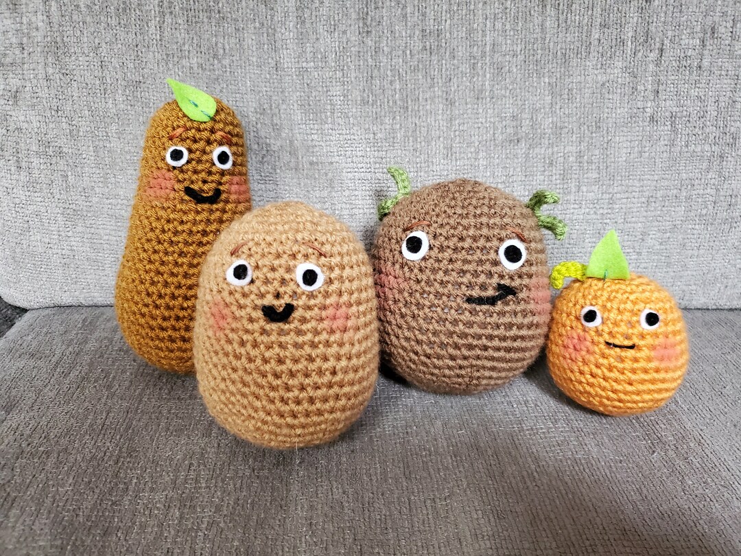 Crochet PDF PATTERN Small Potatoes Cartoon Plush - Etsy