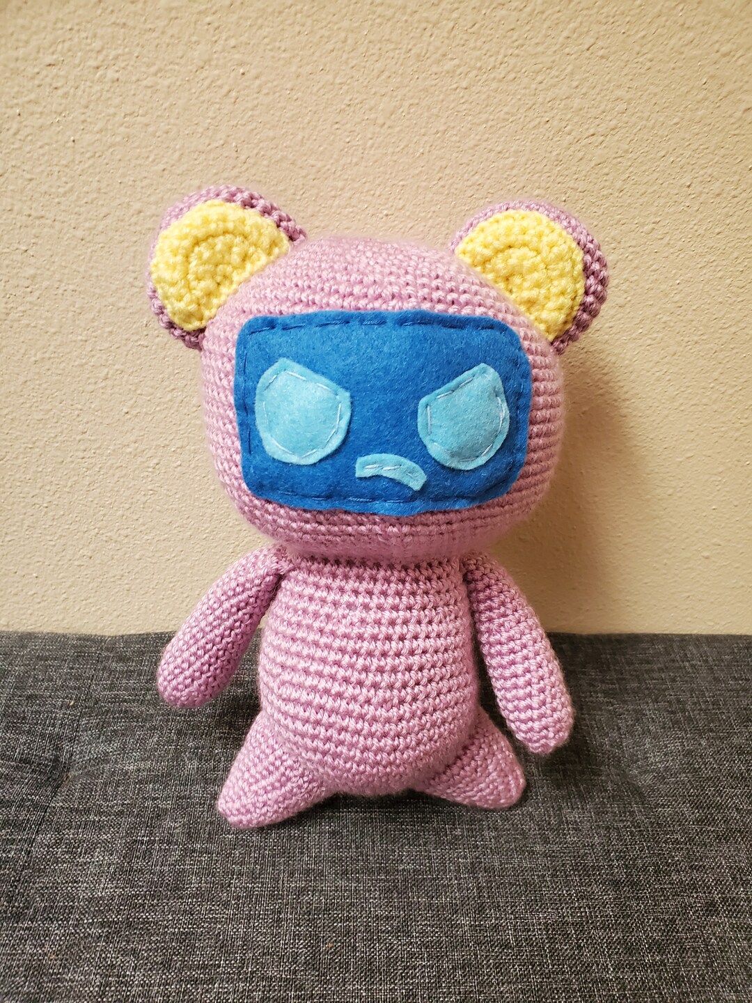 MADE TO ORDER Hailey's on It Beta Bear Custom Crochet Plush 12 Inches ...