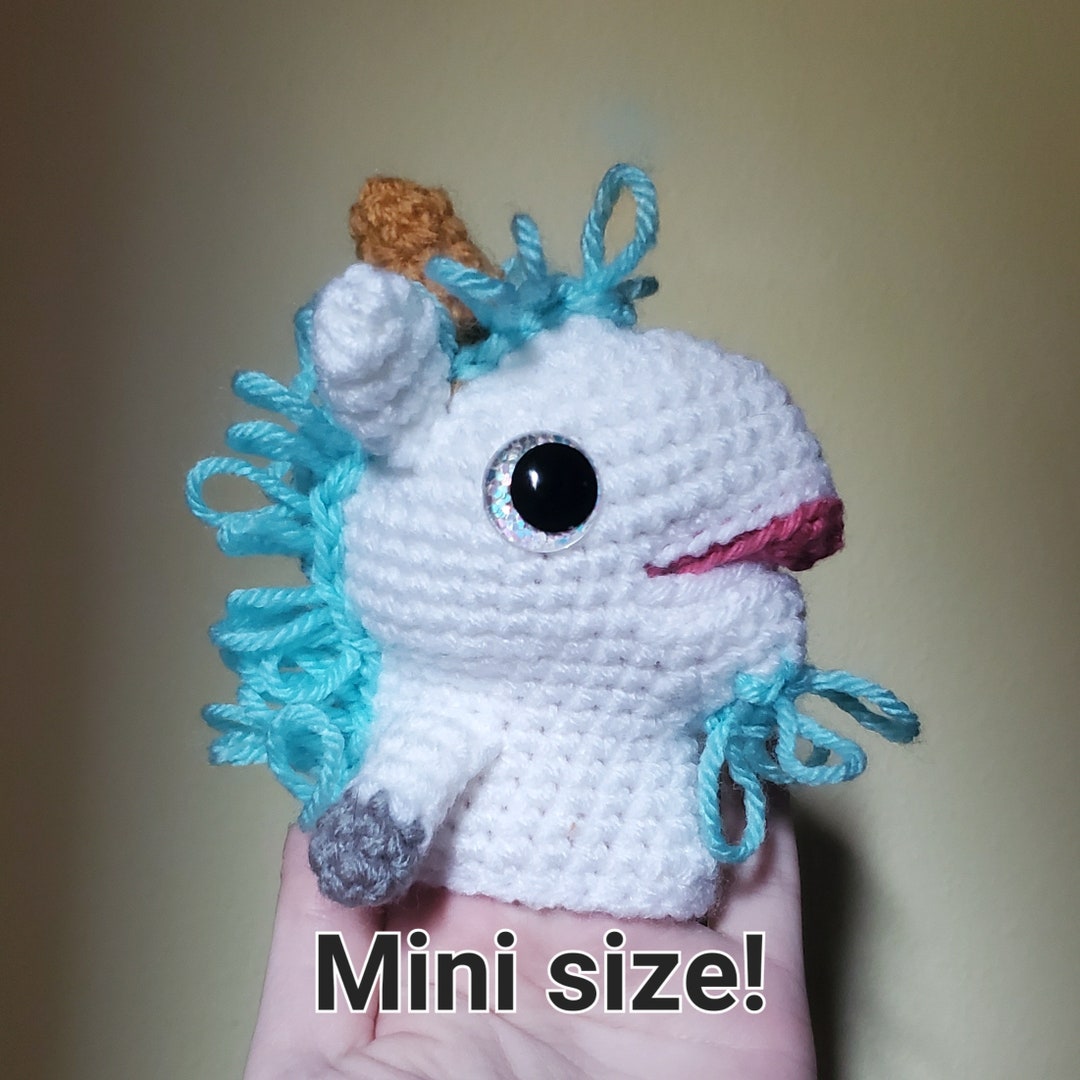 MINI SIZE for Plush Tiny Made to Order Unicorn Course Hand Puppet and ...