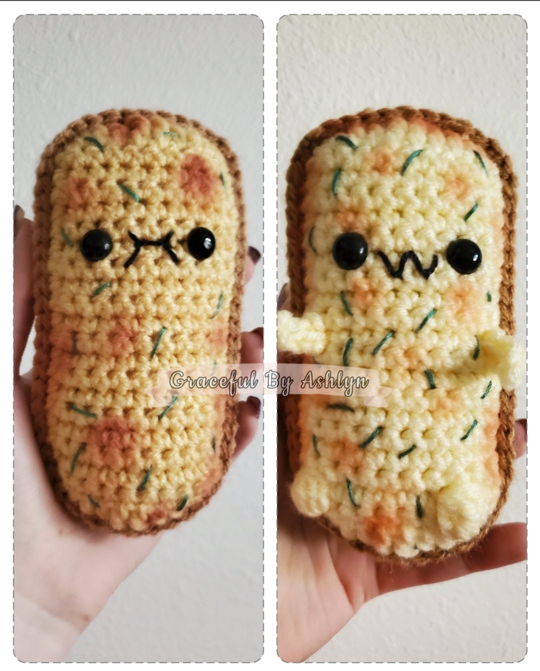 Crochet Garlic Bread Plush Made to Order - Etsy