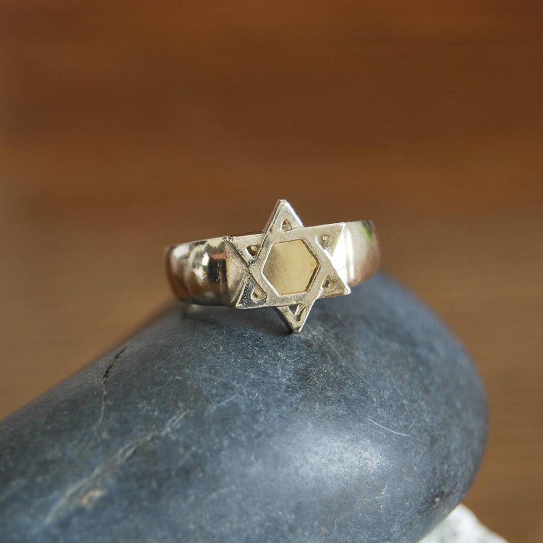 Magen David Ring, Star of David Ring, Jewish Ring, Israeli Jewelry, 9K ...