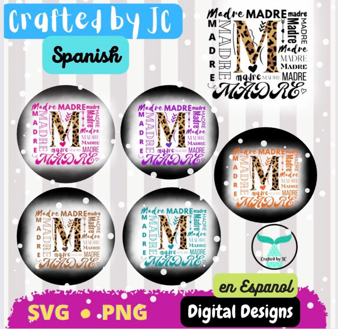 Madre Logo Leopard Design 6 Png Sublimation Digital File Svg Cut File ...