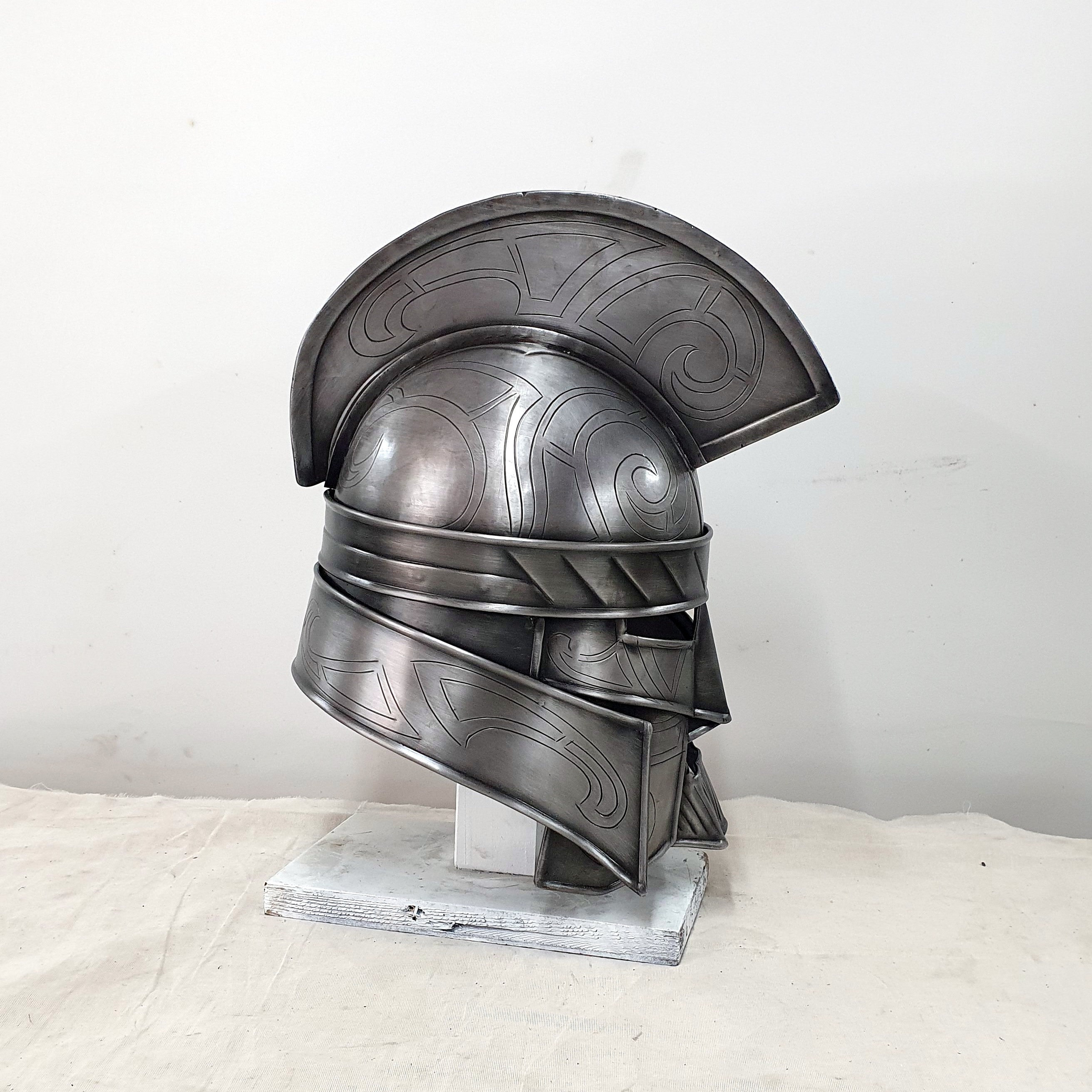 Iroquois Rune Helmet Fantasy for Full Plate Larp, Medieval, Cosplay - Etsy