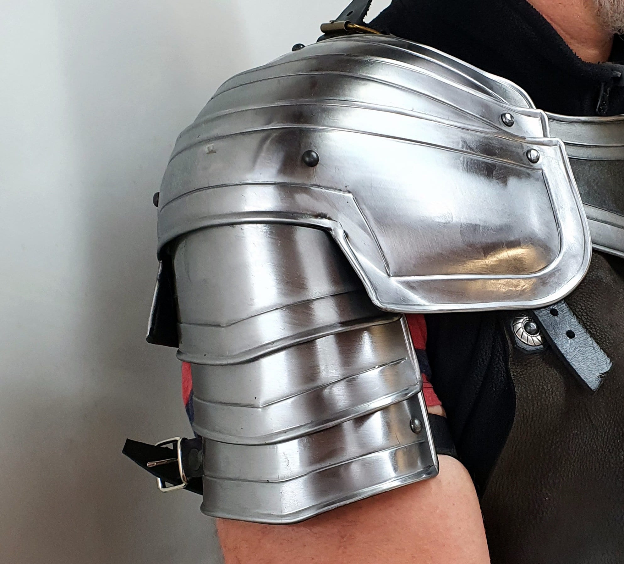 Plates Shoulders Knight of Steel Blank Armor Metal Fantasy Larp Cosplay ...