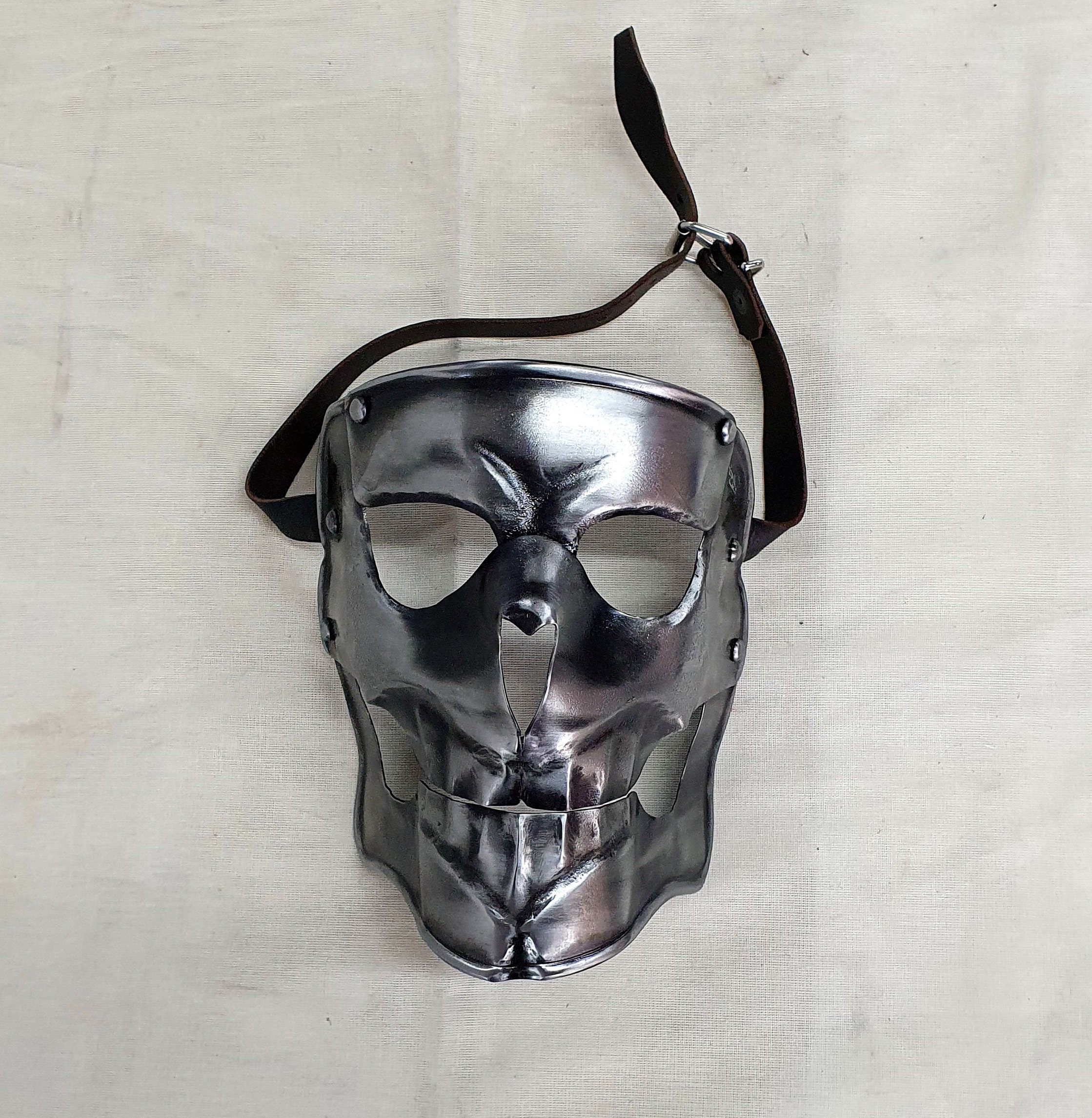 Mask Silver Skull deadhead Made of Steel for Fantasy - Etsy