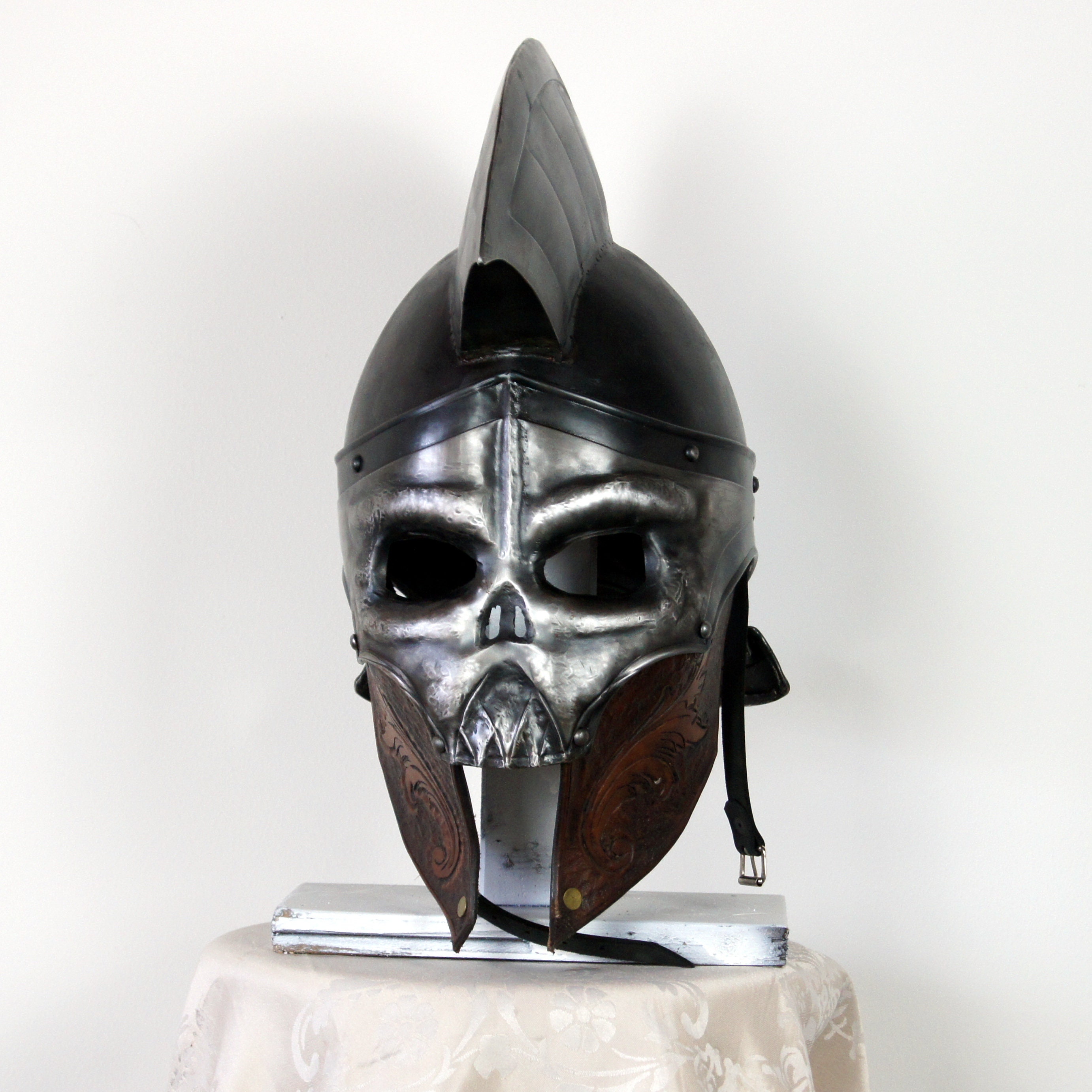 Helmet Sparta Armor Metal Undead Plate Helmet Fantasy Larp Medieval ...