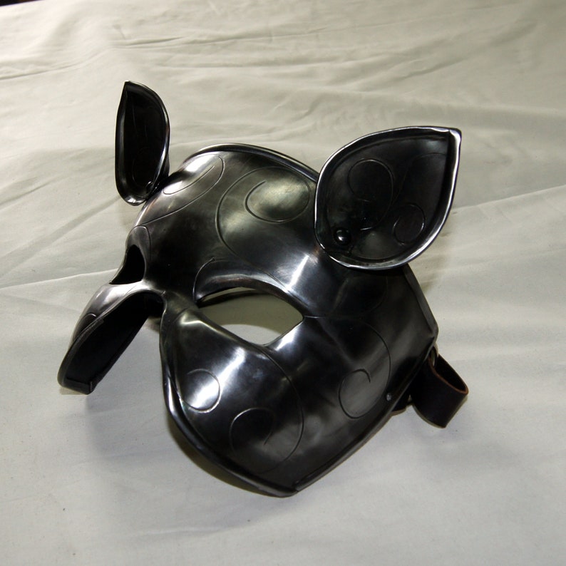 Mask Animal Cat - Armor Metal - Fantasy Larp Cosplay Theater Film ...