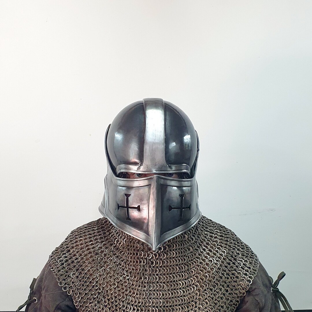 Visor Helmet Metal Larp Medieval Cosplay Knight Theater Film - Etsy