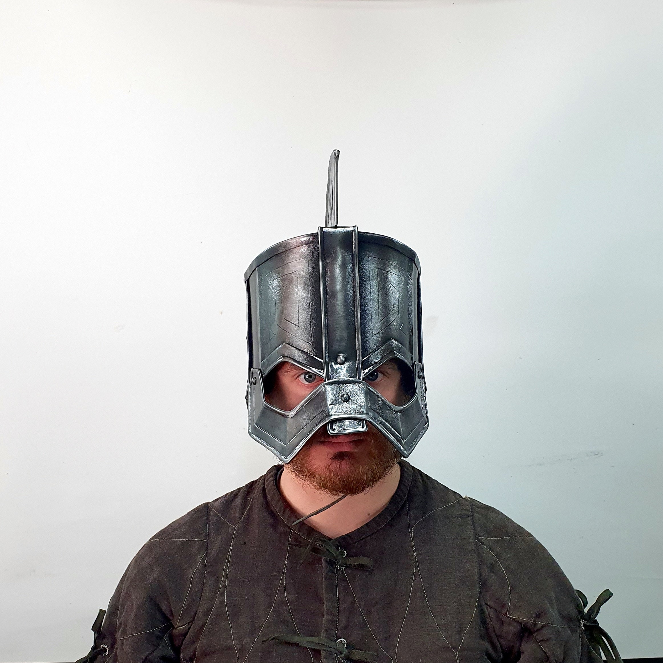 Dwarf Helmet With Helmet Decoration Fantasy for Full Plate Larp, Middle ...