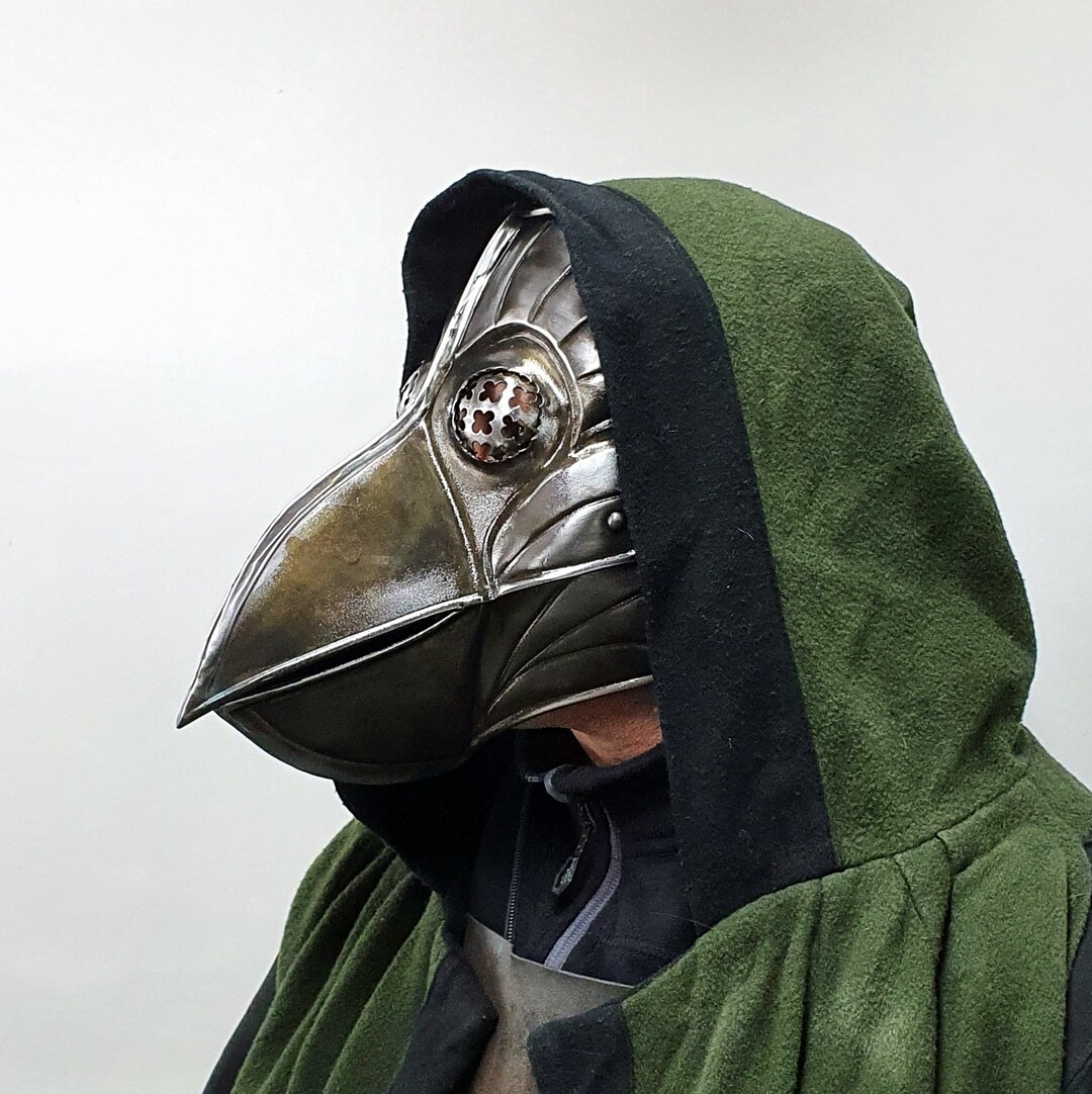 Raven Mask Plague Mask Armor Metal Fantasy Larp Cosplay Theater Film ...