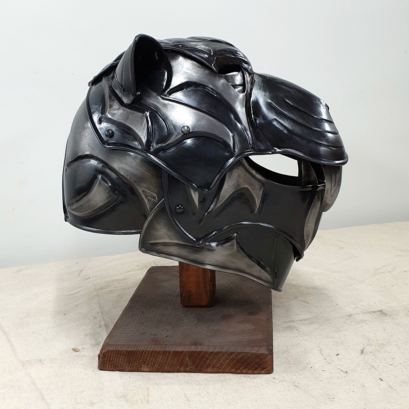 Helmet Tiger Armor Metal Larp Medieval Cosplay Knight - Etsy Singapore