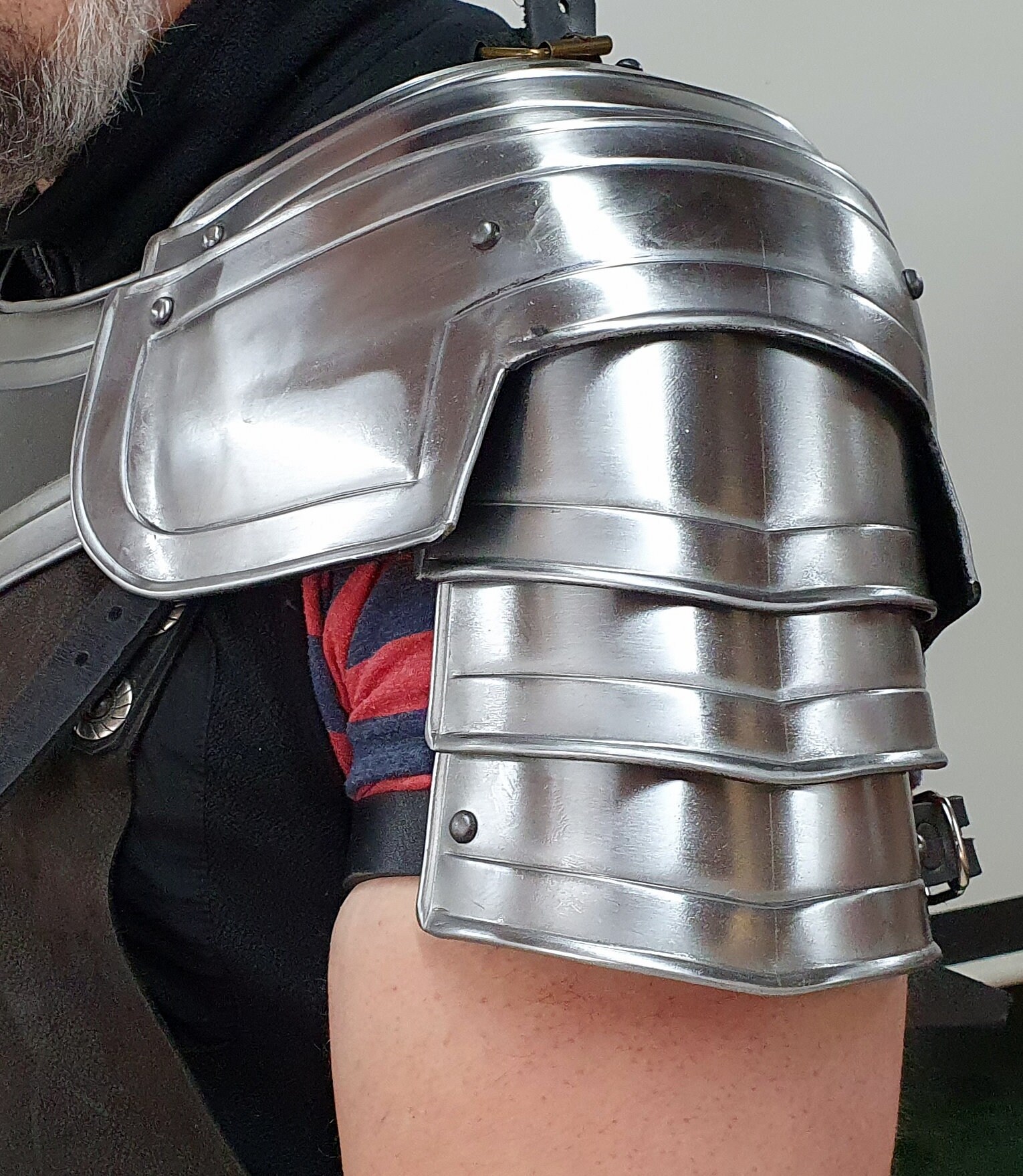 Plates Shoulders Knight of Steel Blank Armor Metal Fantasy Larp Cosplay ...