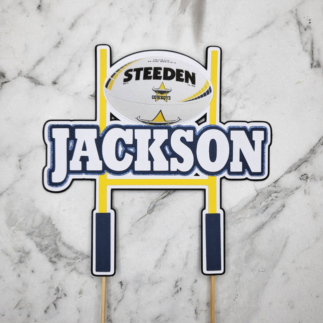NRL Cake Topper Rugby Cake Topper Boys Cake Topper Girls Cake Topper ...