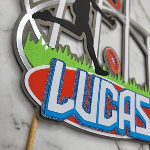 AFL Cake Topper Footy Cake Topper Boys Cake Topper Girls Cake Topper ...