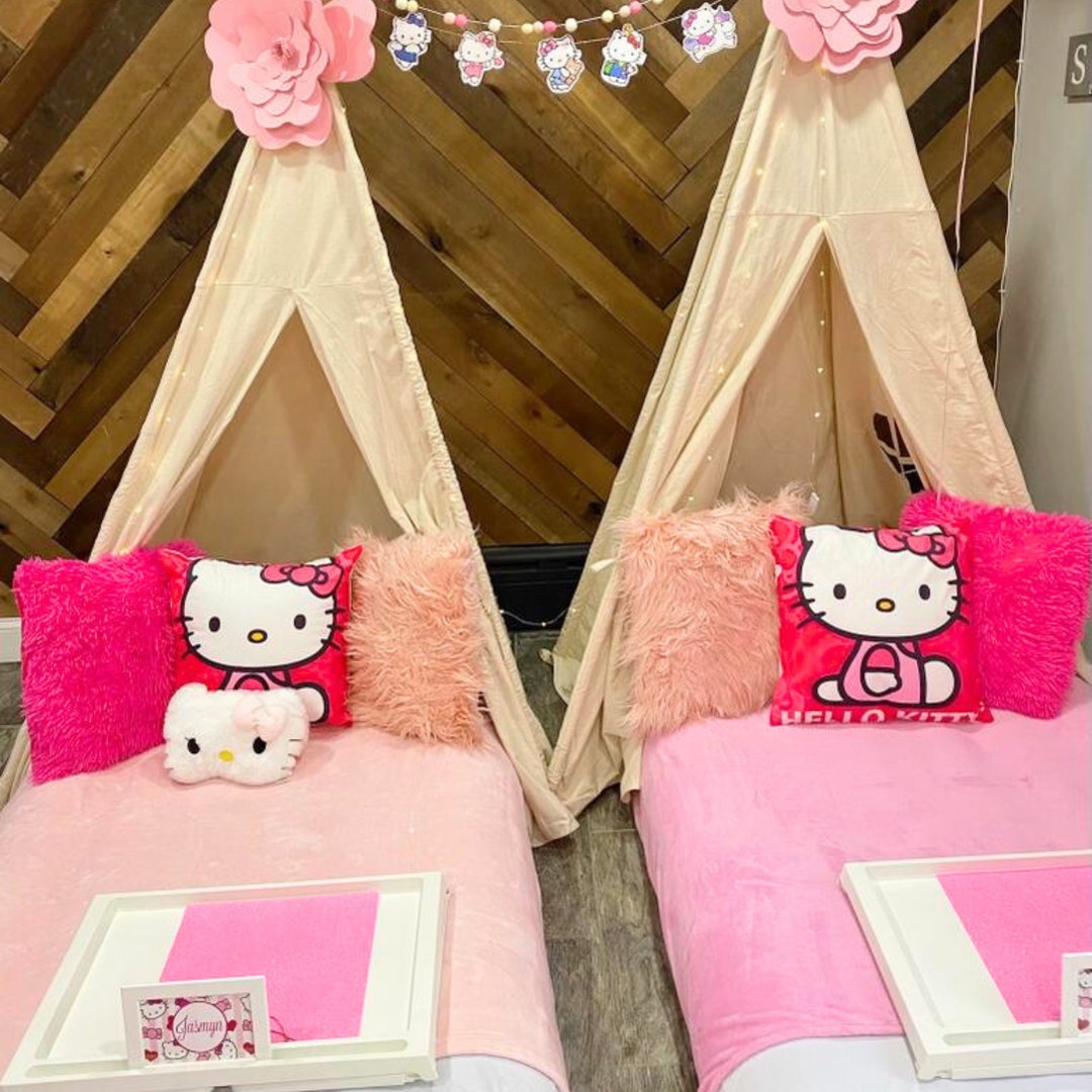 Hello Kitty Teepee 7 Pc Sleepover Party Glamping Tent Set - Etsy