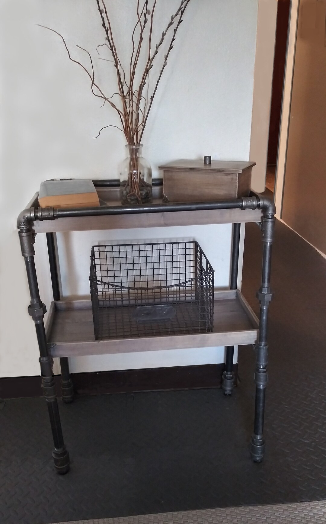 Iron Pipe Side Table Small Entryway Table - Etsy