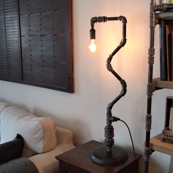 Iron Pipe Lamp - Etsy