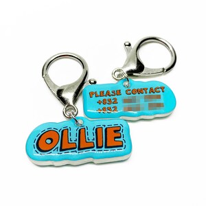 Superhero Comics Dog Name Tags by Bashtags - Etsy