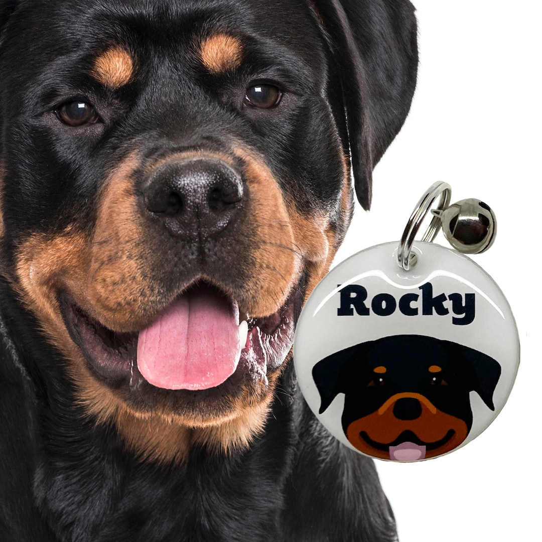 Rottweiler - the Best in Breed Dog Name Tags by Bashtags - Etsy