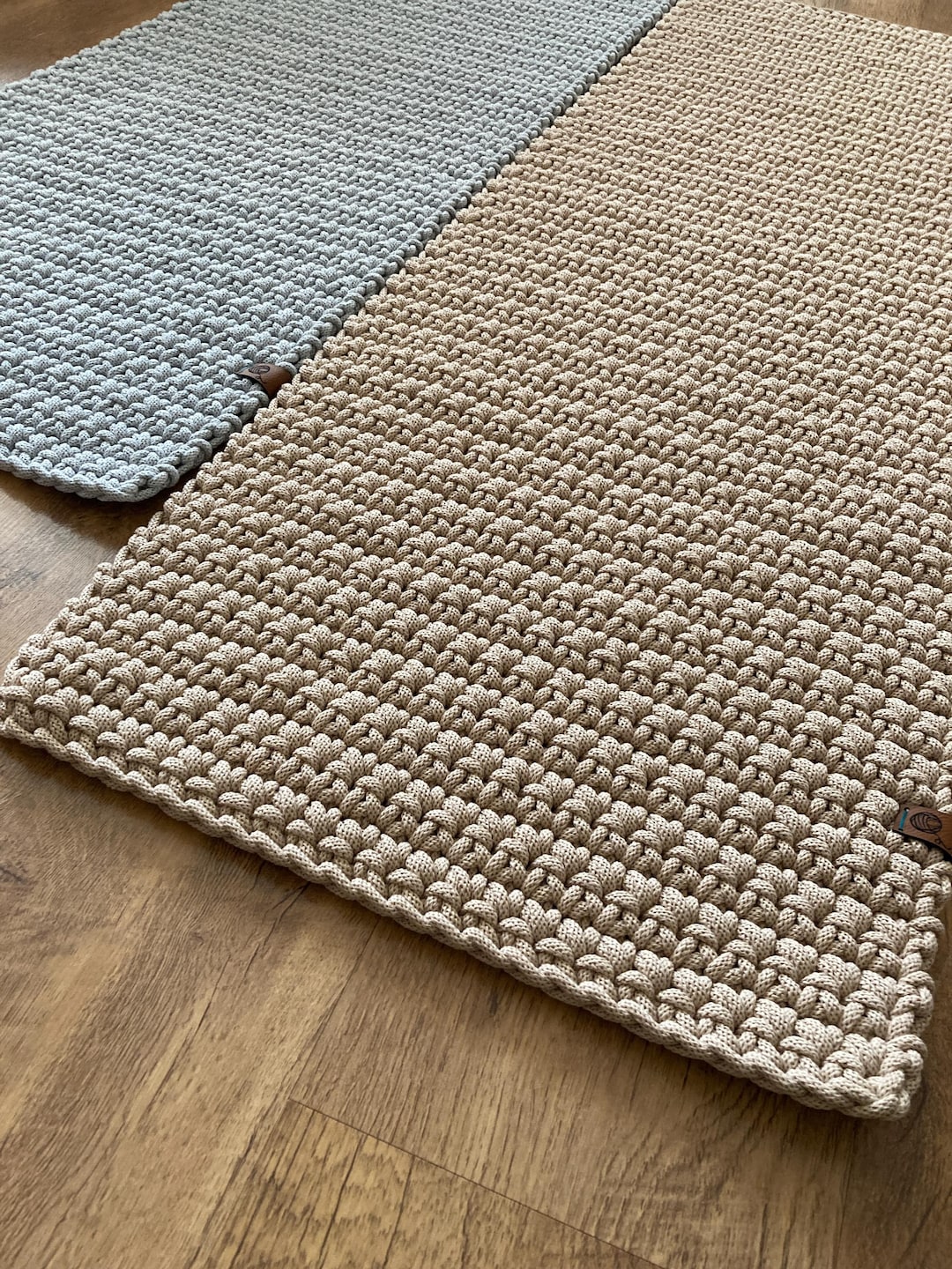 Custom Rectangle Rug – Handmade Crochet Carpet, Durable & Soft - Etsy