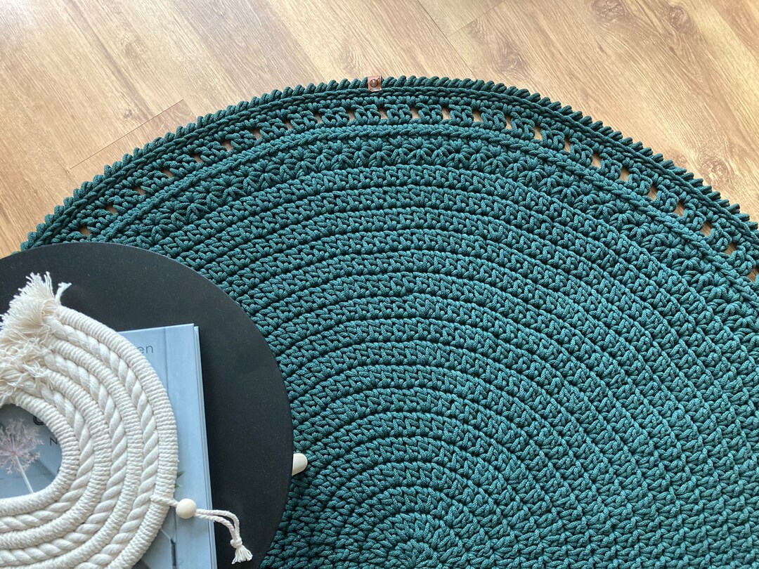 Round Rug, Handmade Rug, Boho Rug, Handwoven Rug, Scandi Rug, Circle ...