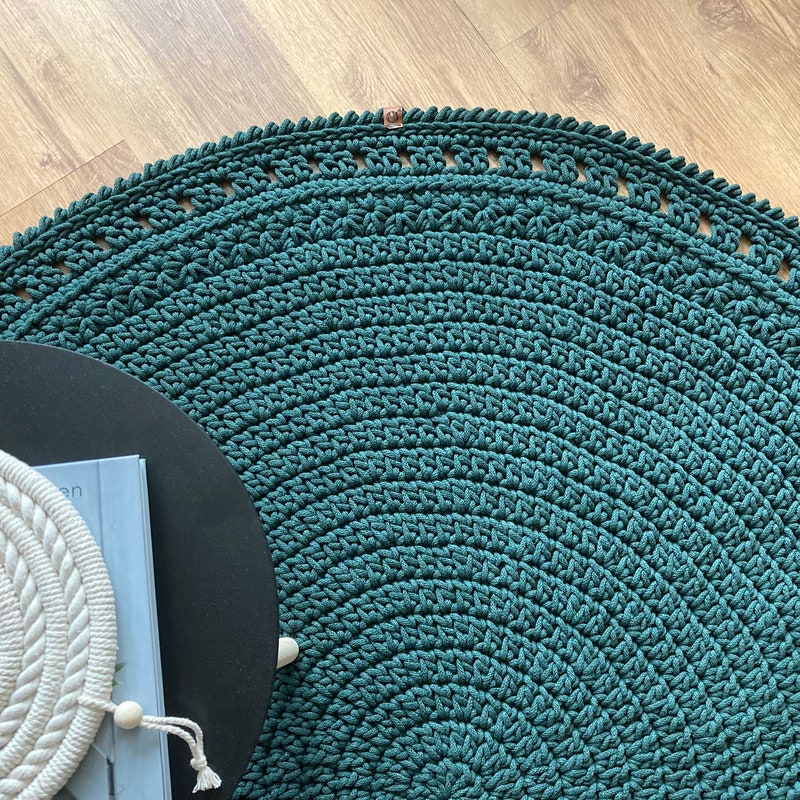 Round Boho Rug - Etsy