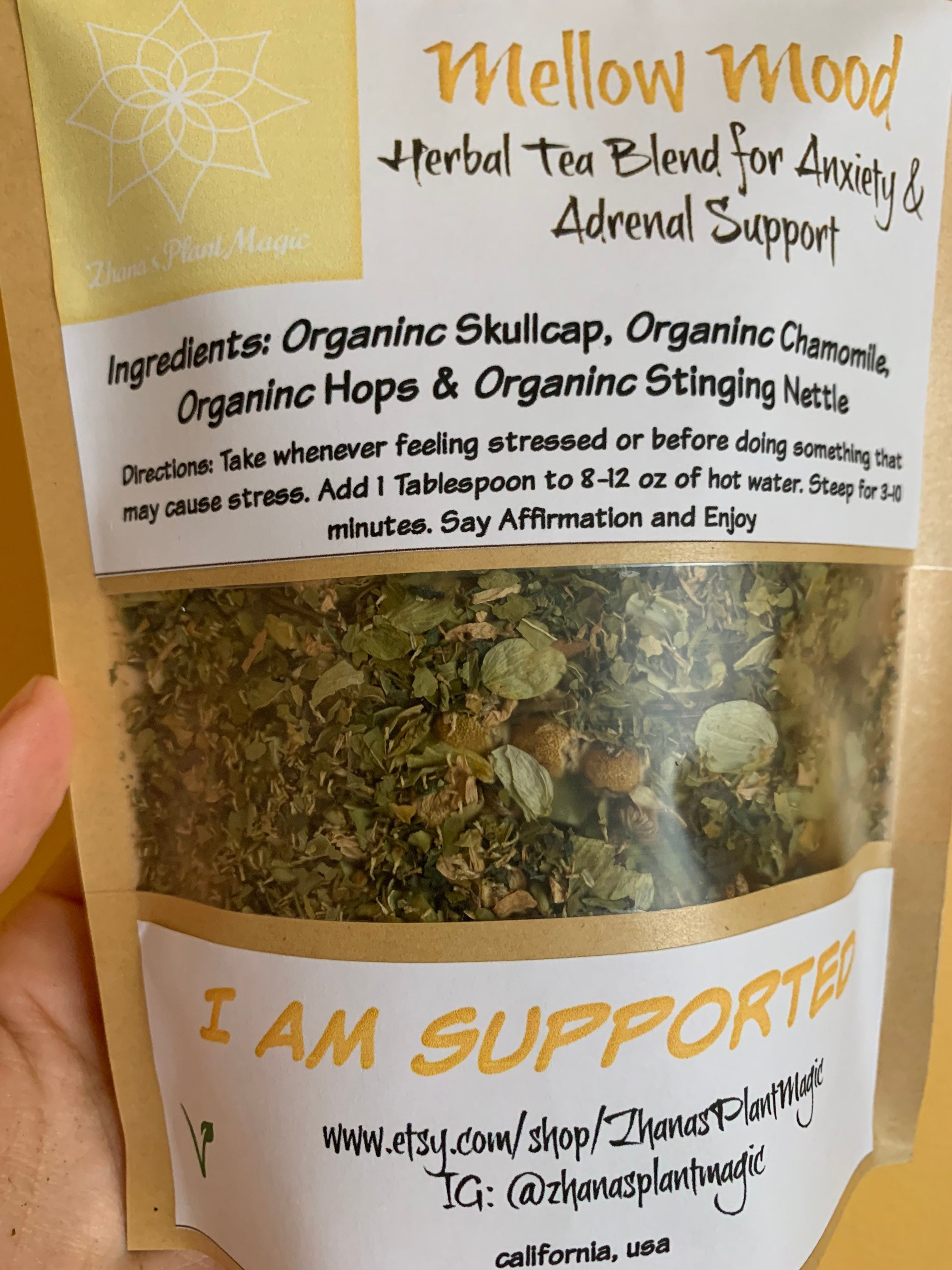 Mellow Mood Herbal Tea | Etsy