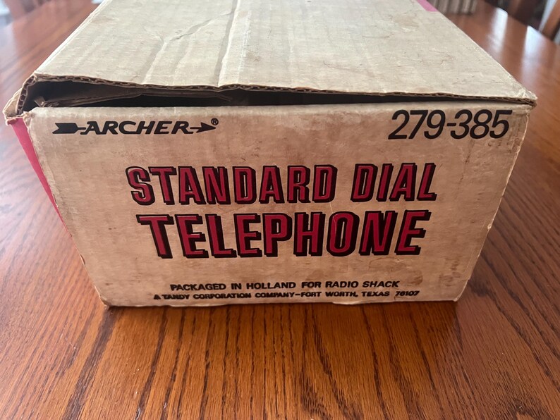 Vintage Black Rotary Telephone With Original Box - Etsy