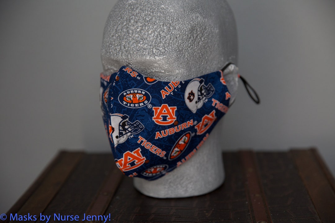Auburn University Tigers Print Washable Face Masks With Inlet - Etsy