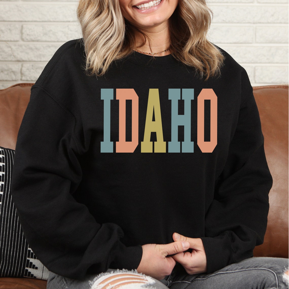 Idaho Sweatshirt for Women, Idaho Sweatshirt, State Sweatshirt, Idaho T ...