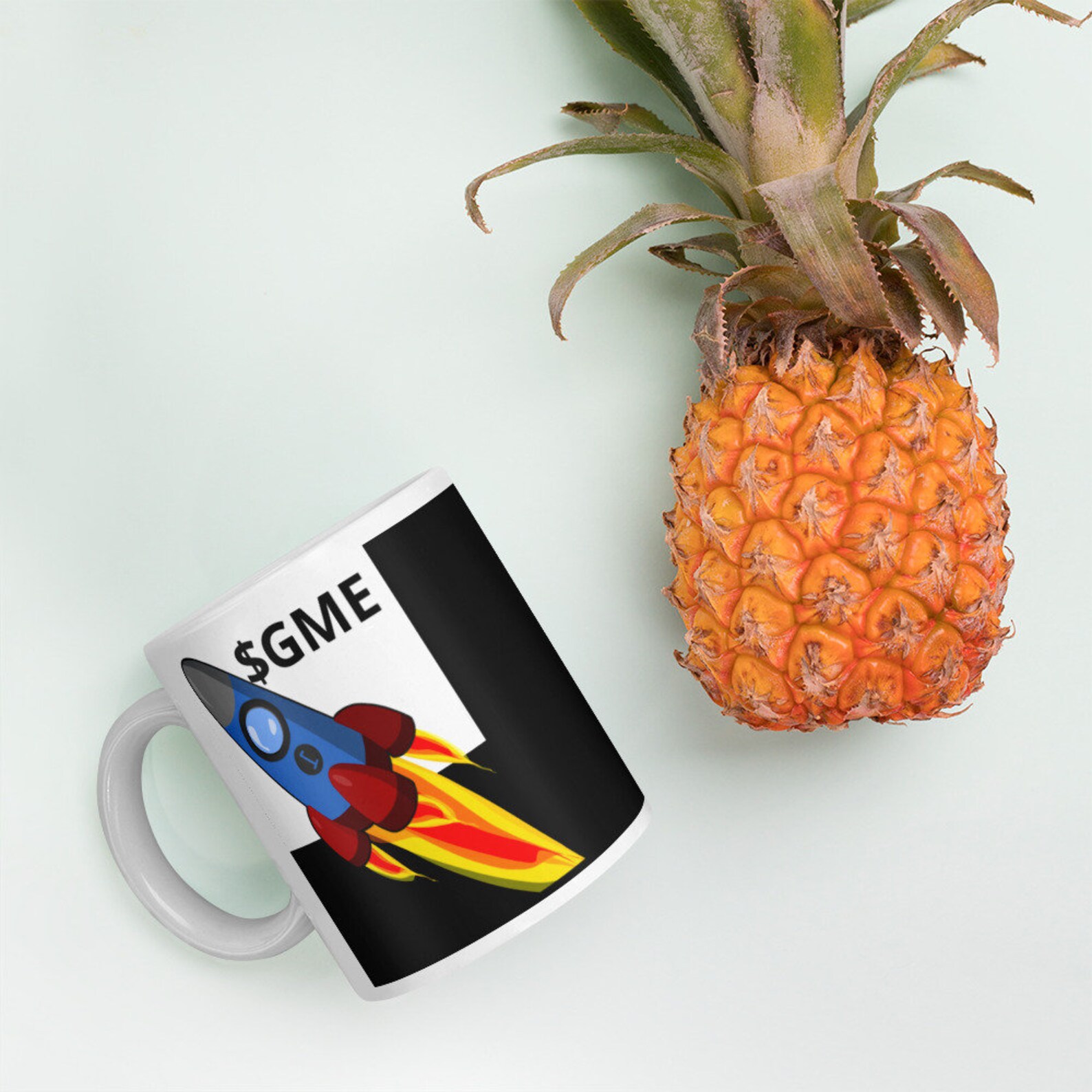 GME to the Moon COFFEE MUG | Gamestop Stock Mug | Wallstreetbets Mug ...