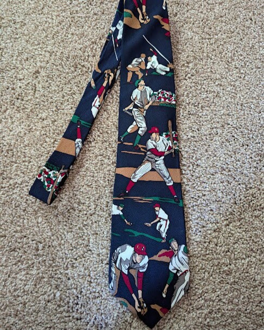 Vintage Flying Scotsman Collection Mens Baseball Sports Theme Silk Neck ...