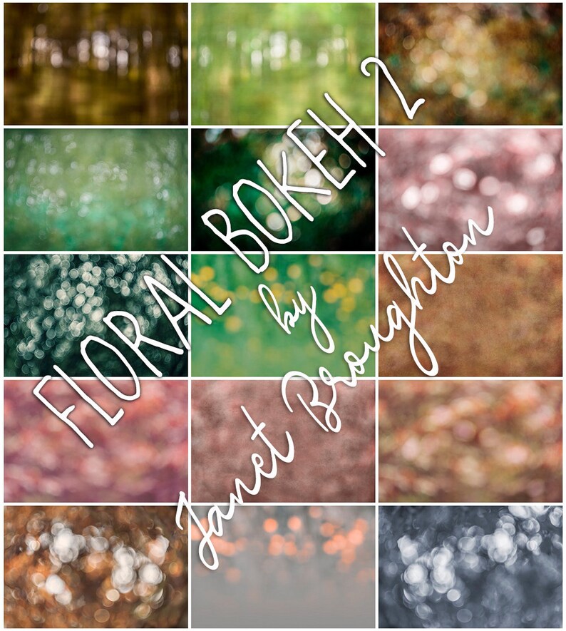 Bokeh Overlays and Textures for Photoshop - the Floral Bokeh 2 ...